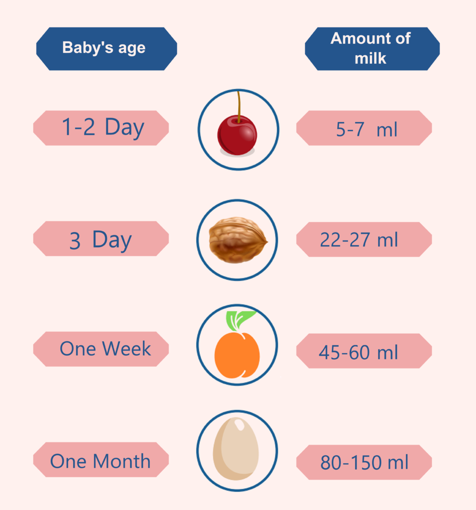 Baby stomach size - Breastfeeding Educational Resource